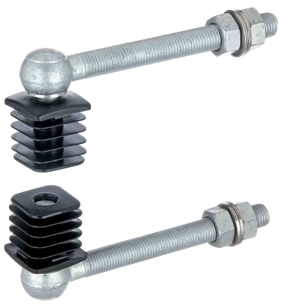 Locinox Galvanised Steel Light Gate Hinges - 40x40mm Frame - Pair ...